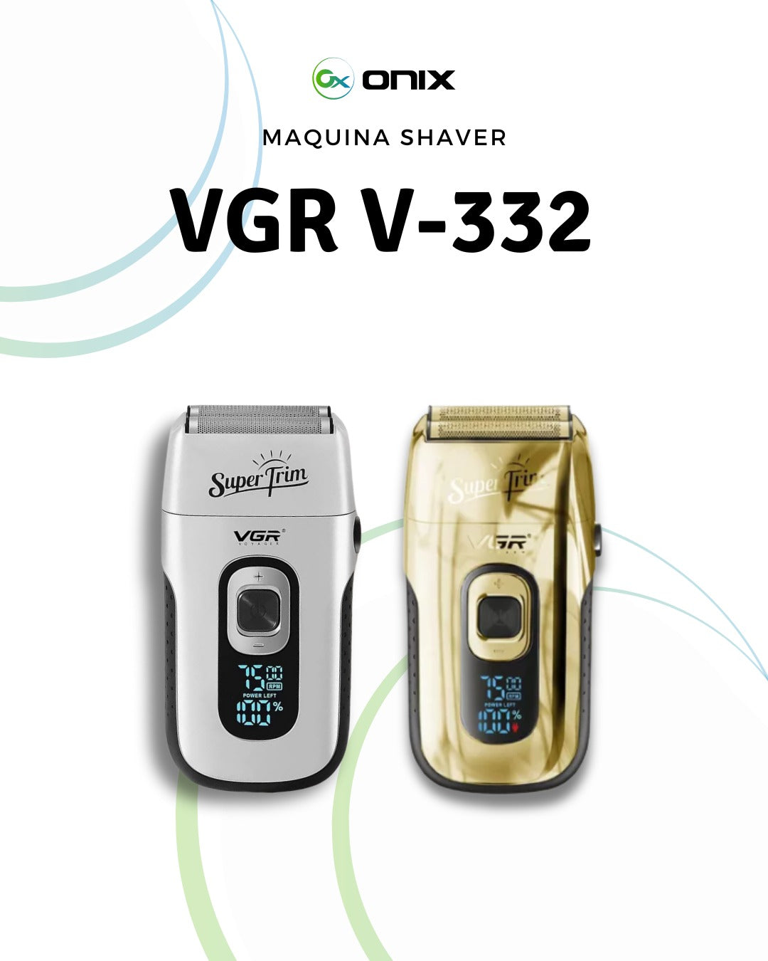 AFEITADORA SHAVER VGR V -332 – Onix